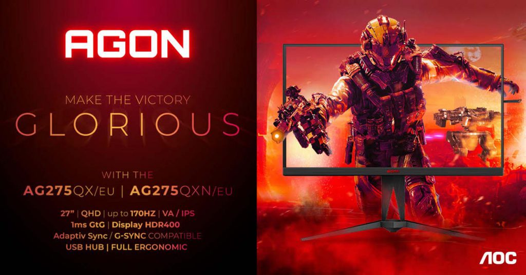 AOC Release Their 5th Generation of AGON Gaming Monitors - GeekaWhat